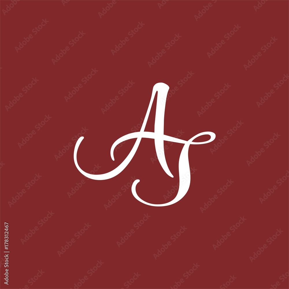 AS logo letter design template vector Stock Vector | Adobe Stock