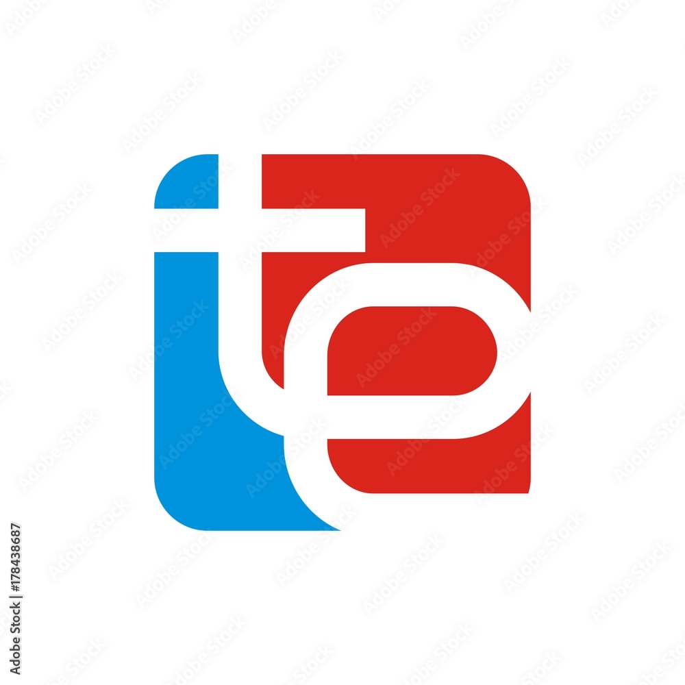 te logo initial letter design template vector Stock Vector | Adobe Stock