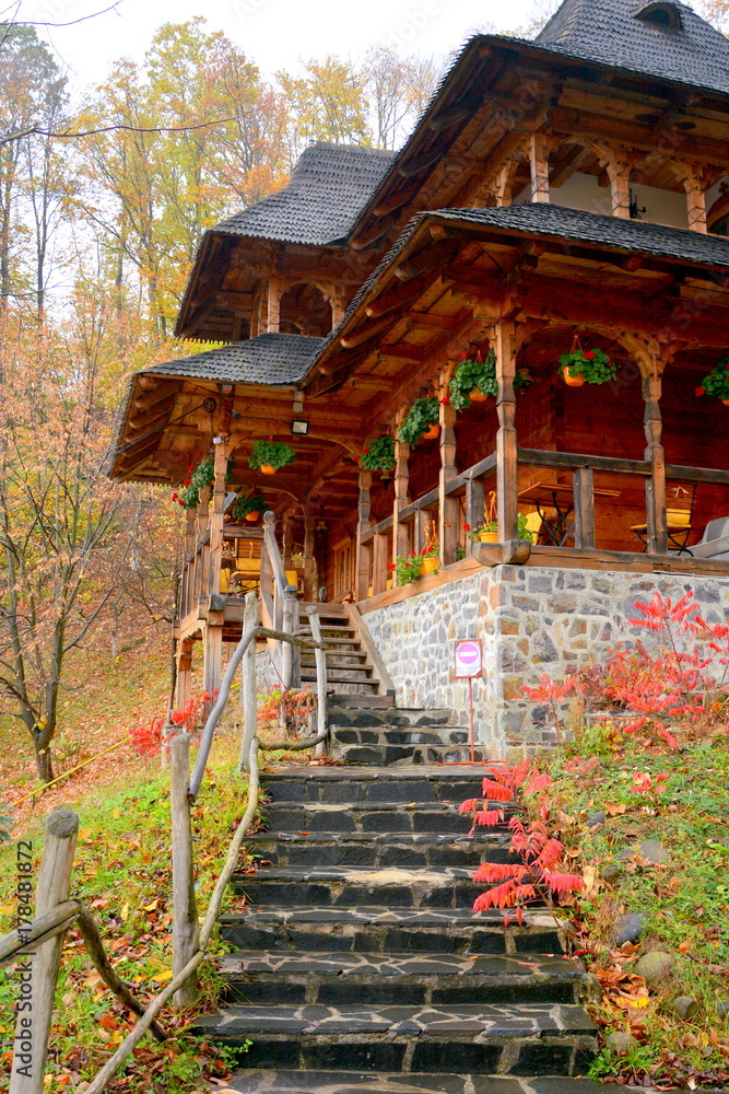 Cells of the monks. Saint Ana-Rohia Monastery is set in a special ...
