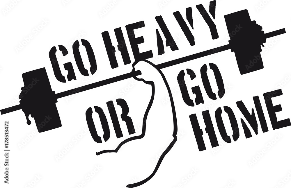 team go heavy or go home crew stark workout gym beast mode cool design ...