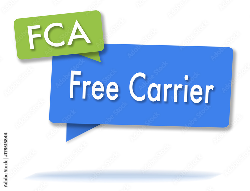 FCA incoterms initals in colored bubbles Stock Illustration | Adobe Stock