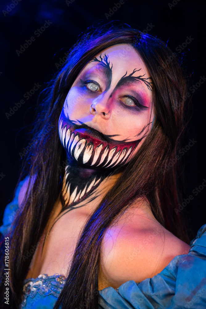 What Lies Beneath Female Model with custom special effects makeup on a ...