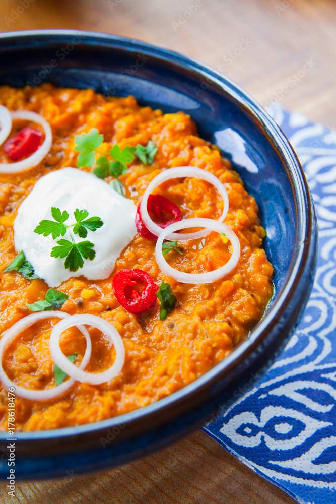 Tomato Dal - Indian cuisine dish - Kandi Pappu Stock Photo | Adobe Stock