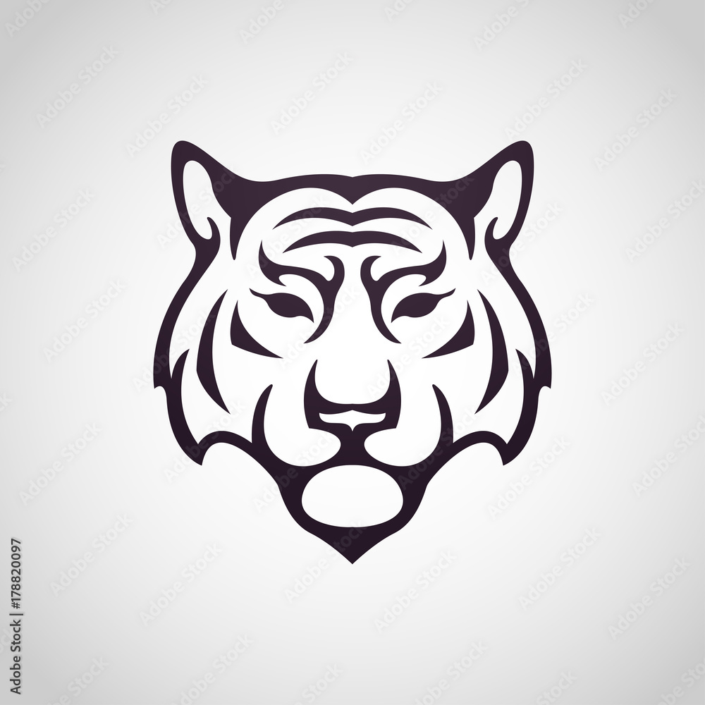 Tiger vector logo icon illustration Stock Vector | Adobe Stock