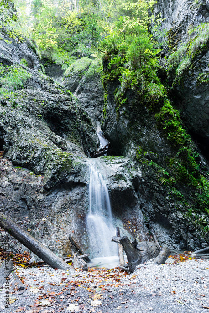 Foto de Stock Sucha Bela gorge in Slovensky raj National park, Slovakia ...