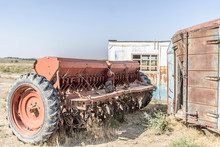 Old Tractor With Seeder Free Stock Photo - Public Domain Pictures