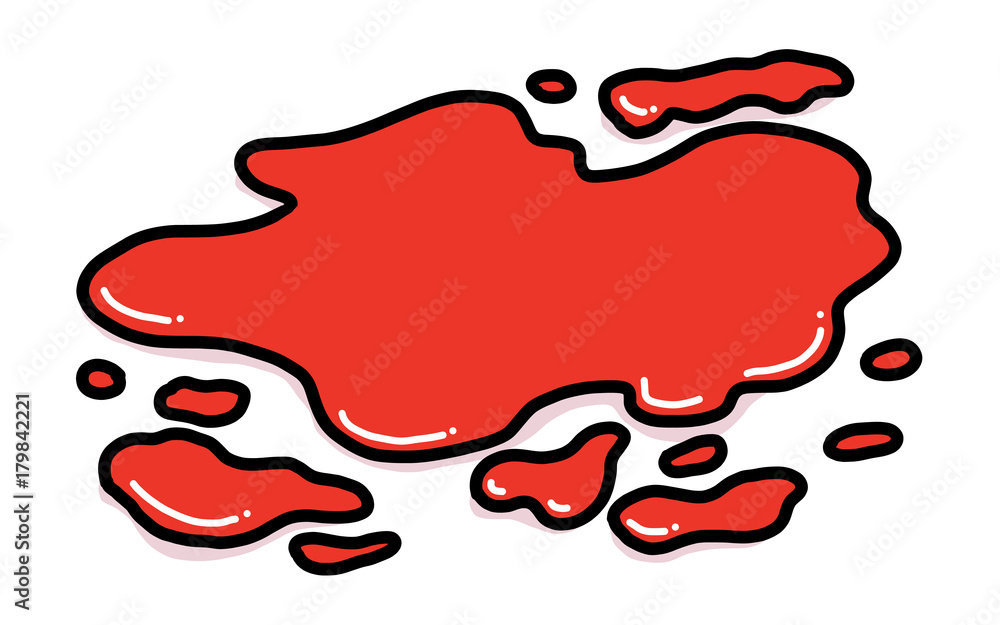 blood on the floor / cartoon vector and illustration, hand drawn style ...