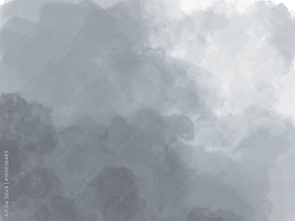 Grey watercolor background. Digital painting. Stock Illustration ...