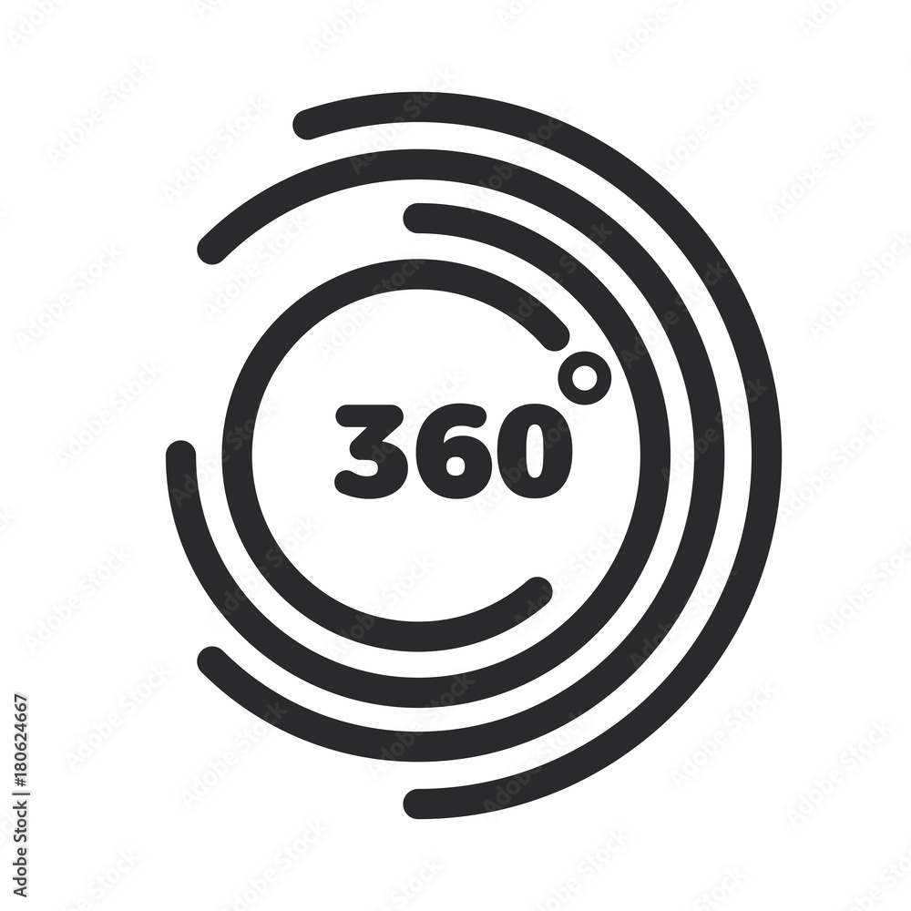 360 degrees view Related Vector graphic element that can be used as a ...