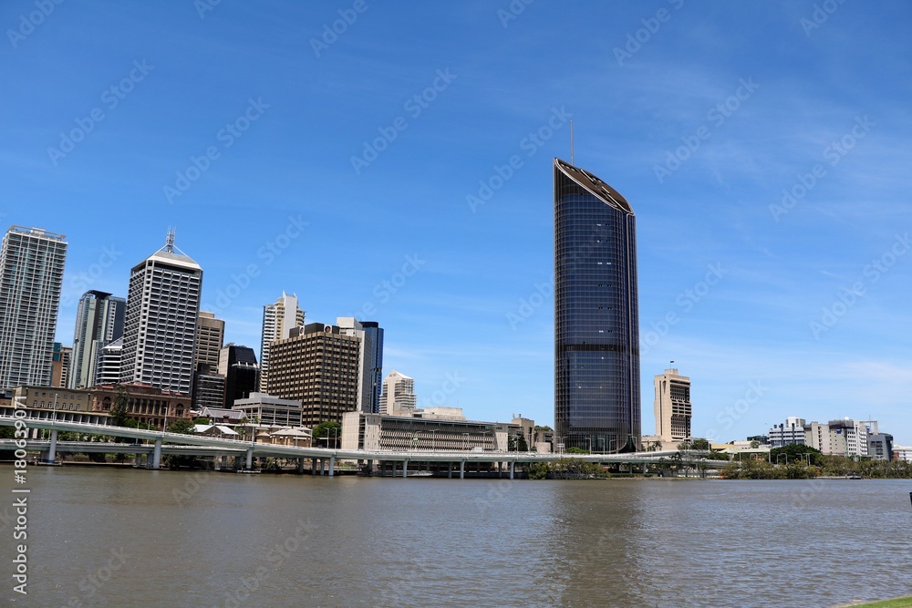 Living in Brisbane at the Brisbane River, Queensland Australia Stock ...