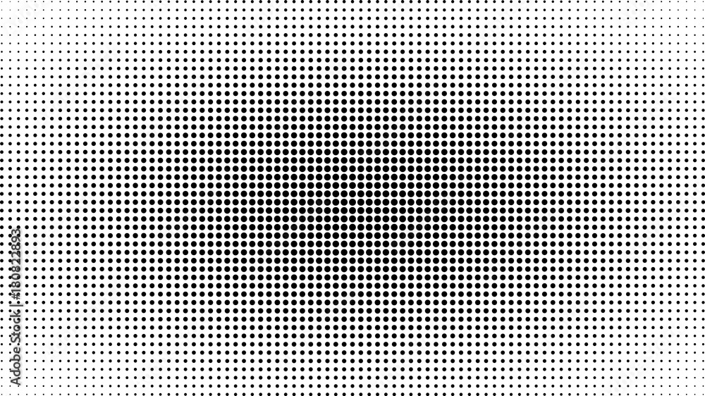 Abstract black and white dots background. Comic pop art style. Light ...