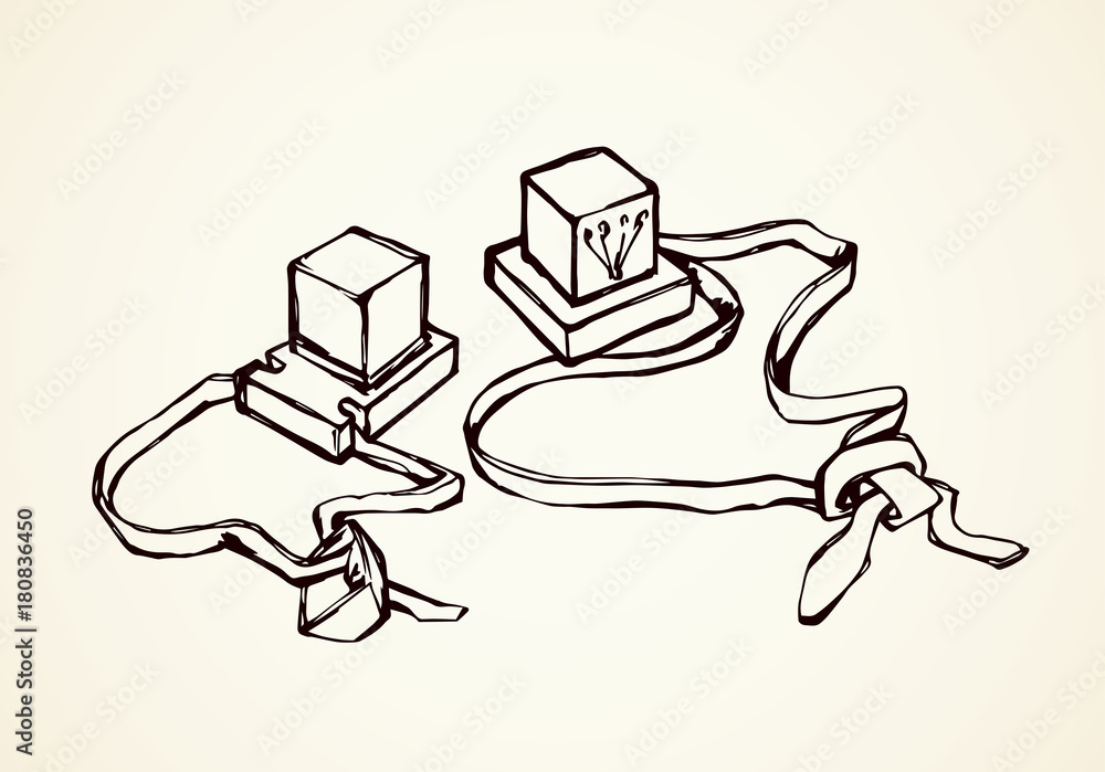 Jewish prayer cubes. Vector drawing Stock Vector | Adobe Stock
