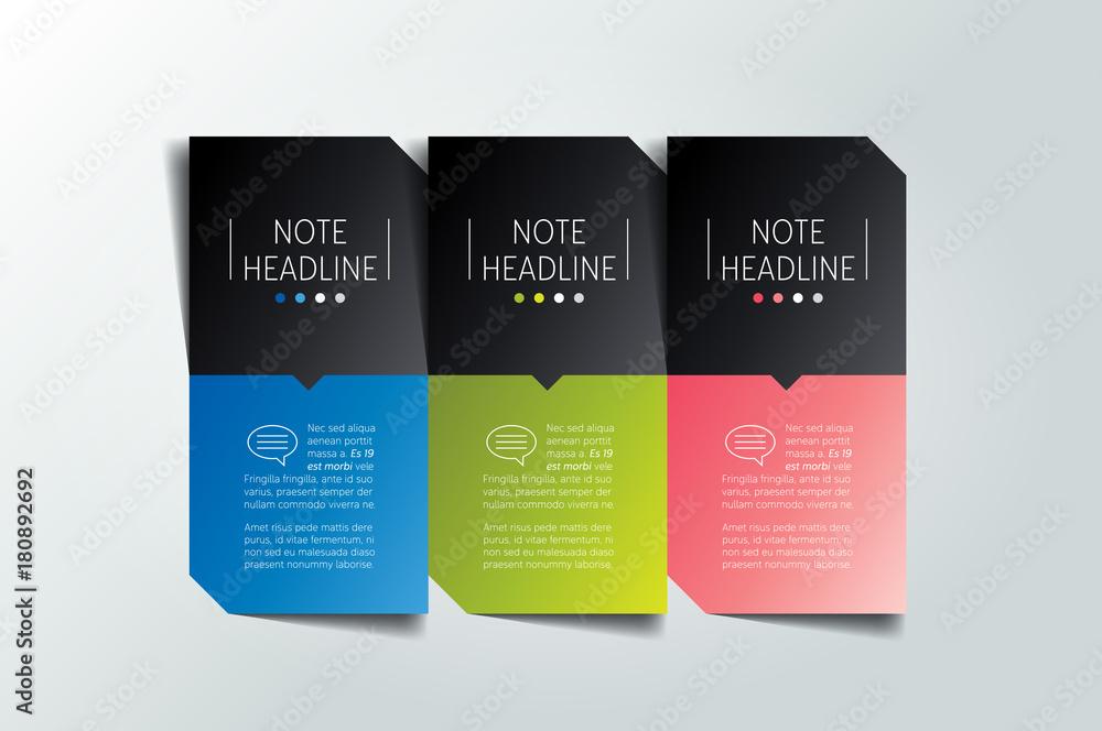 3 step template, banner, infographic, diagram, chart, column. Stock ...