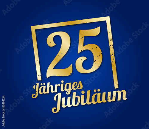 25 Jahre Jubiläum gold – Stock-Vektorgrafik | Adobe Stock