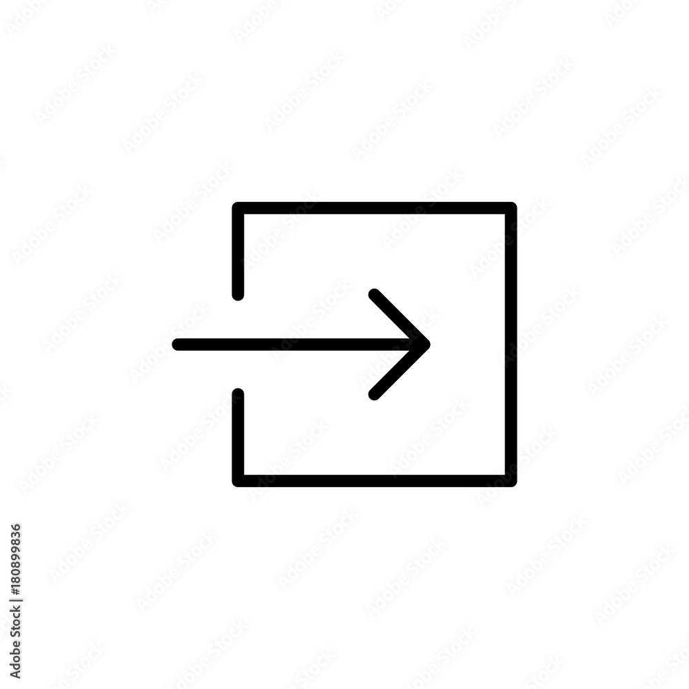 Premium login icon or logo in line style. Stock Vector | Adobe Stock