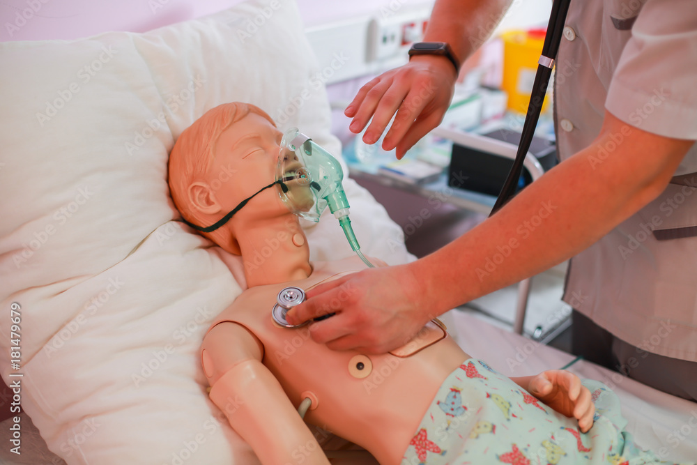 During the medical simulation, the doctor conducts a diagnostic search ...