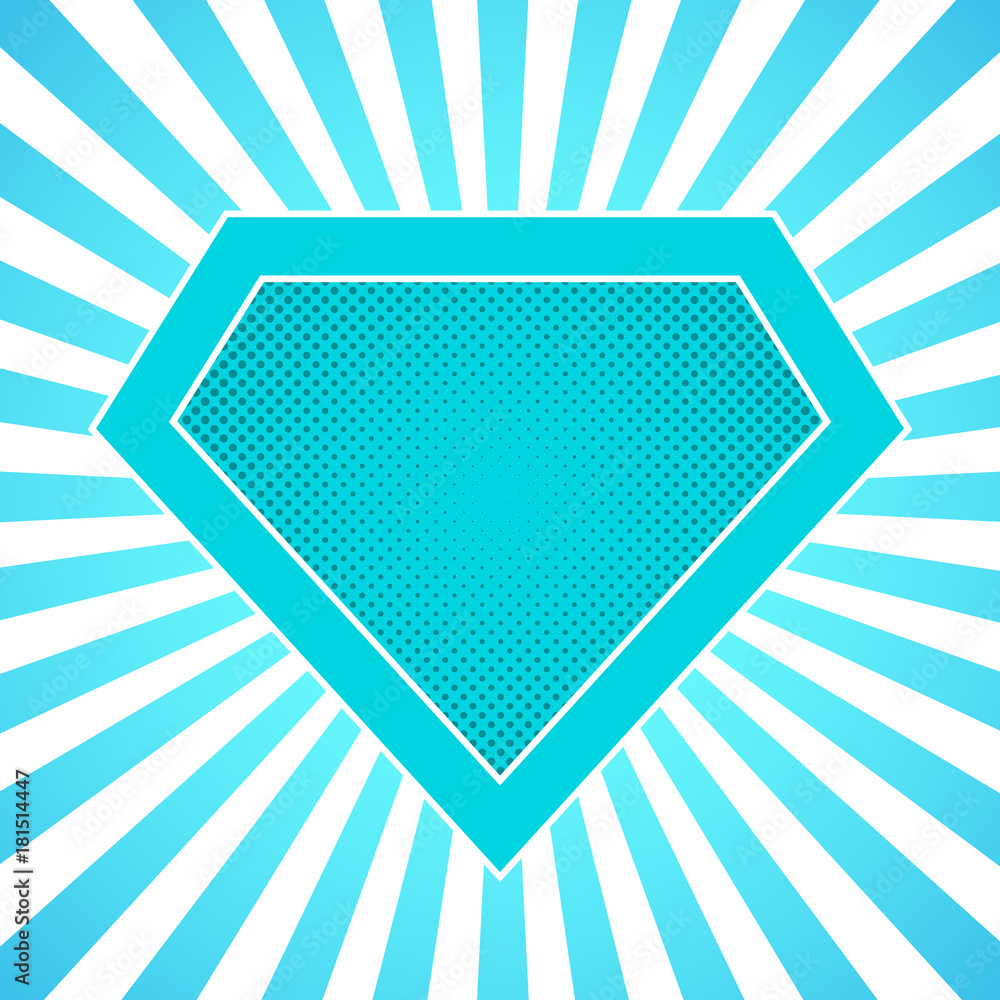 Superhero logo. Vector illustration. Stock Vector | Adobe Stock