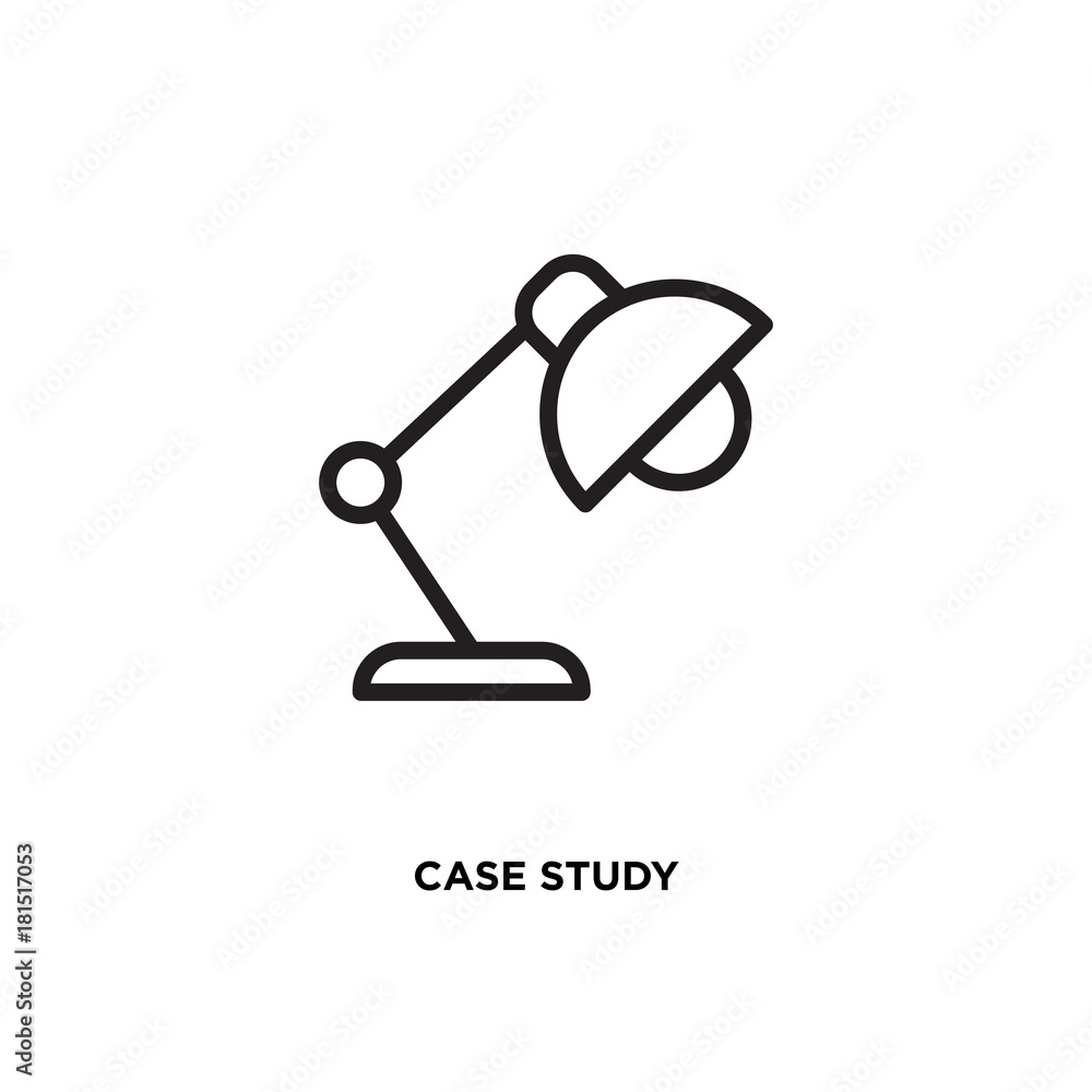 Case study vector icon Stock Vector | Adobe Stock