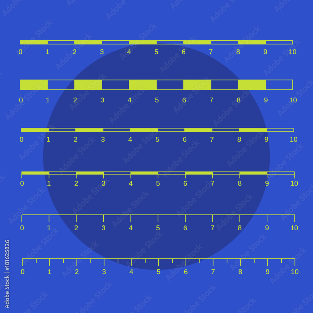 Map scales graphics for measuring distances. Scale measure map vector ...