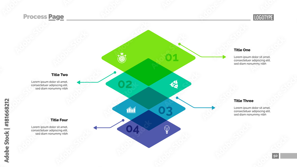 Level Diagram with Four Elements Stock Vector | Adobe Stock