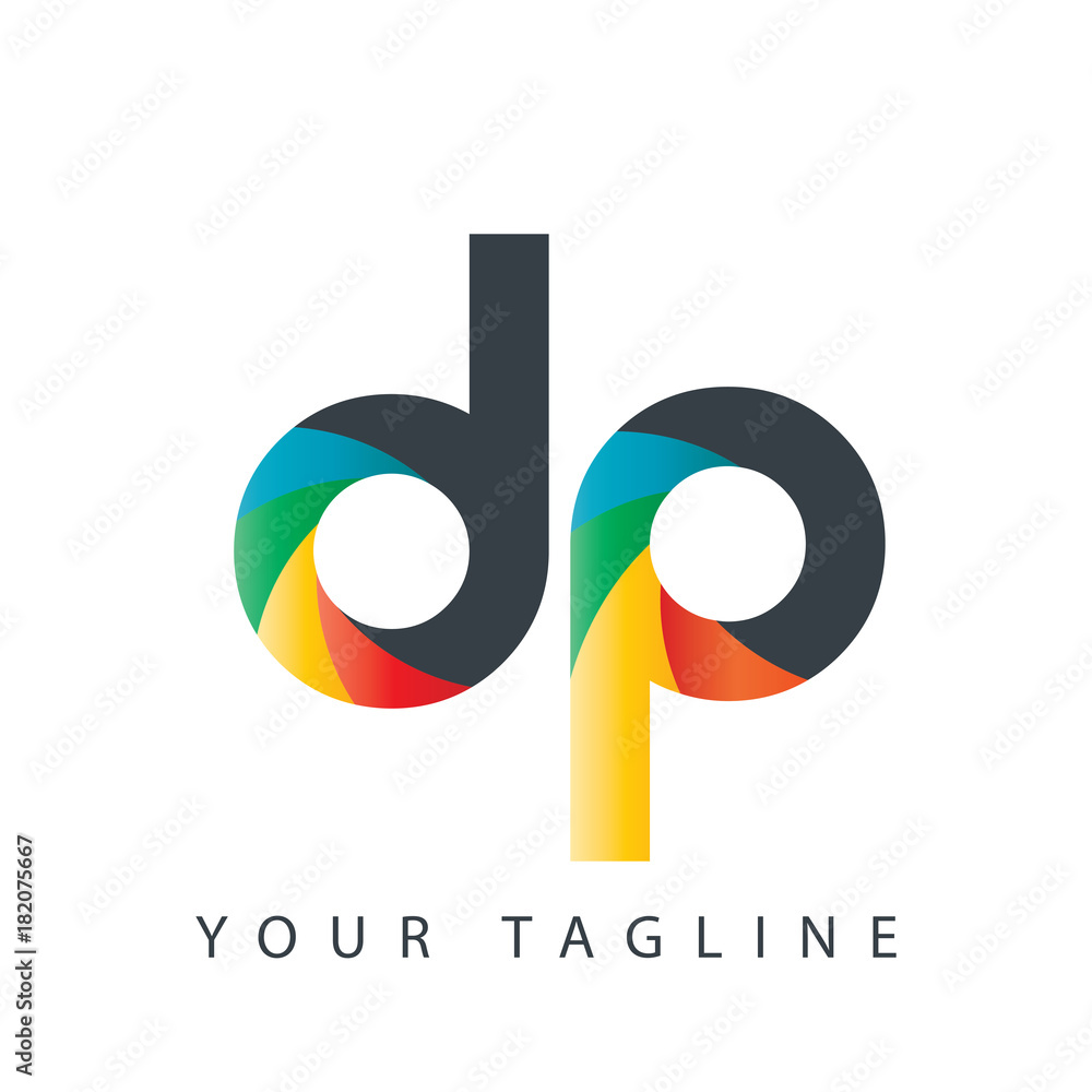 Initial Letter DP Design Logo Stock Vector | Adobe Stock