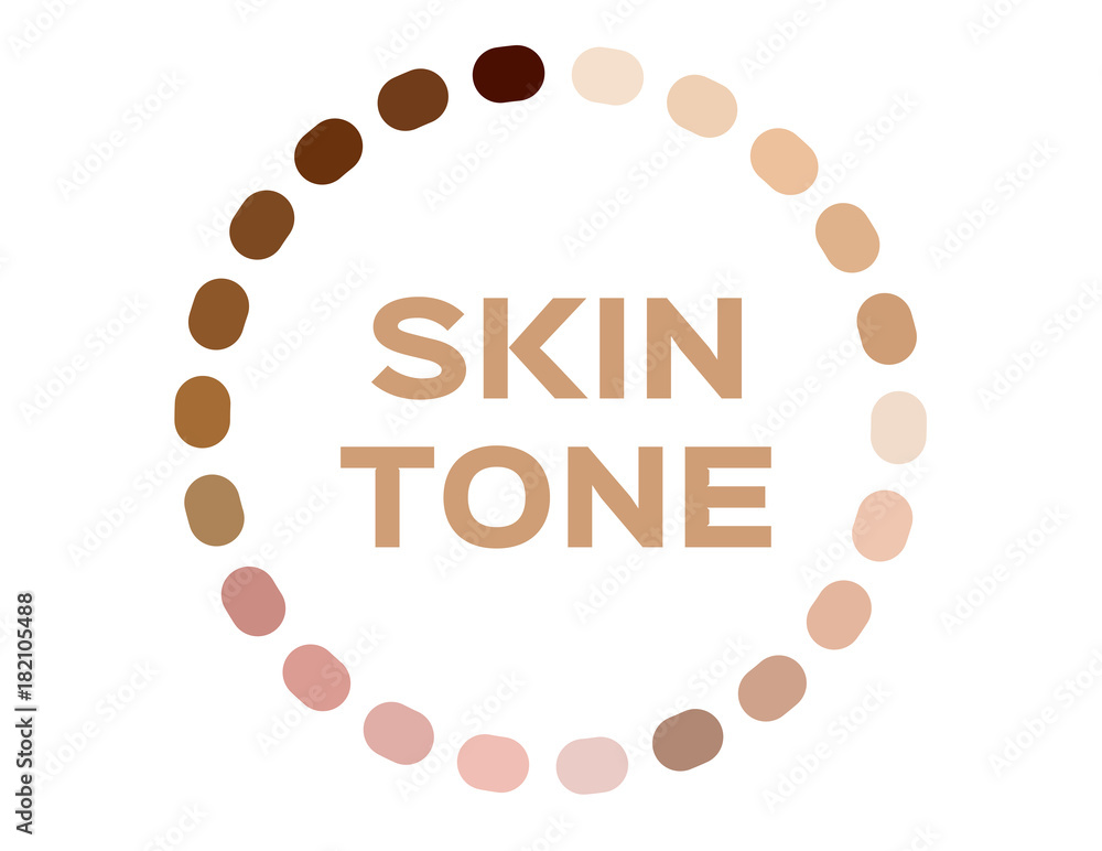 skin tone color infographic vector Stock Vector | Adobe Stock