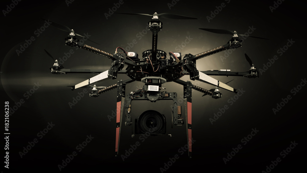 Big Carbon Drone dslr dji summer in photo studio Stock Photo | Adobe Stock