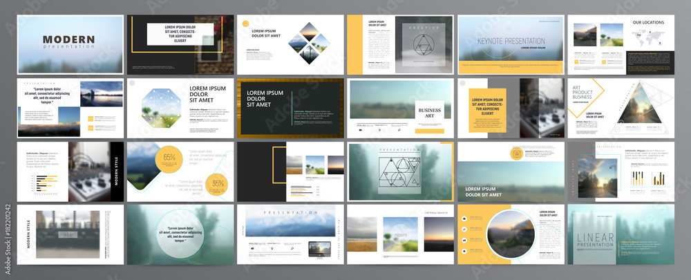 Original Presentation templates. Easy Use in creative flyer and leaflet ...