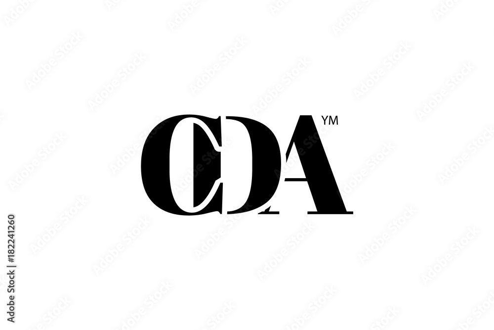 CDA Logo Branding Letter. Vector graphic design. Useful as app icon ...