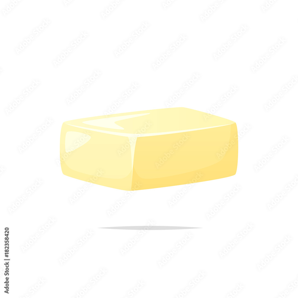 Butter vector isolated illustration Stock Vector | Adobe Stock