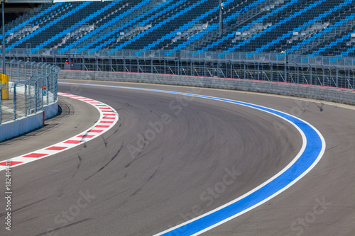 Motor racing track. Race track curve road - Buy this stock photo and ...