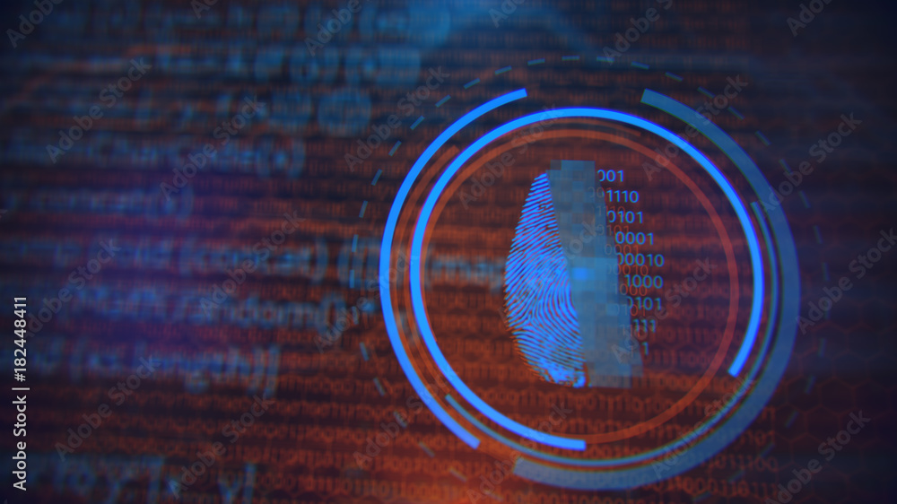 Access control. Fingerprint security. Cybersecurity and information ...