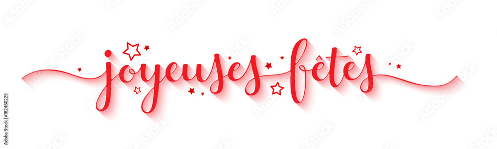 Image vectorielle Stock Bannière "JOYEUSES FETES" | Adobe Stock