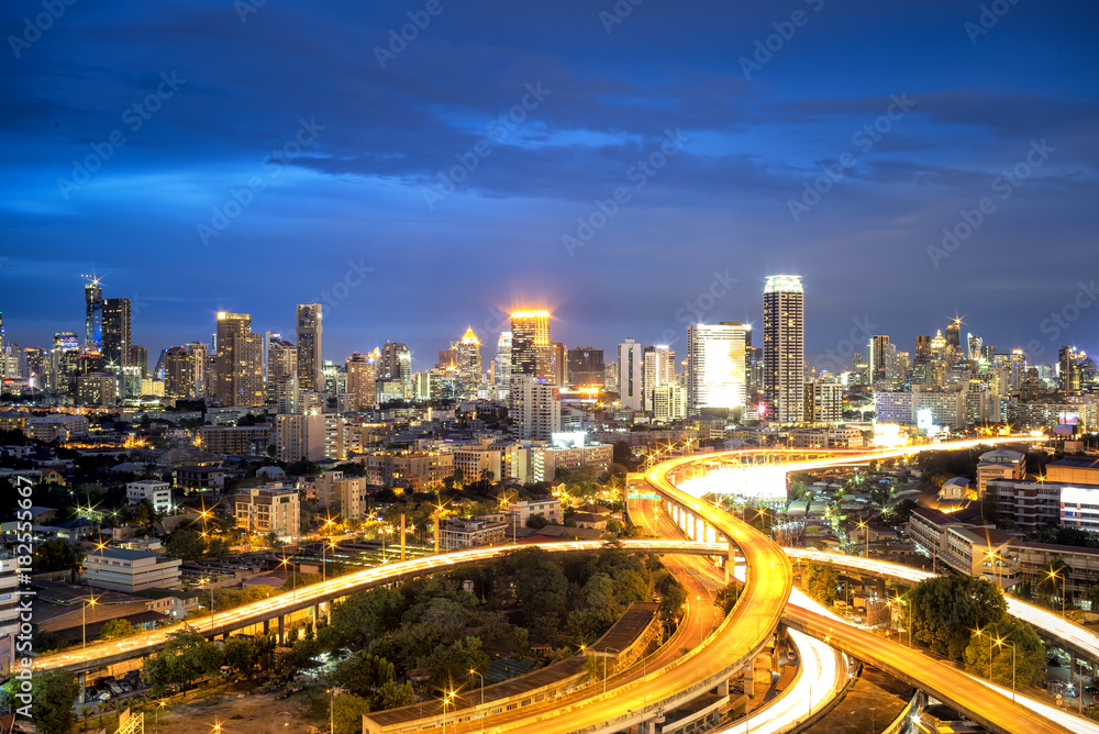 Data Communication and Computer Networks Concept, Light in the capital ...