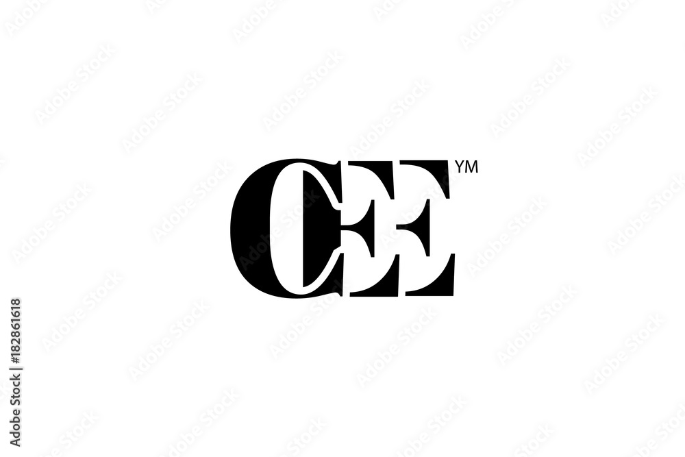 CEE Logo Branding Letter. Vector graphic design. Useful as app icon ...