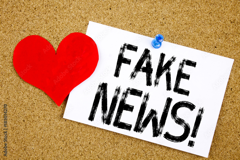 Conceptual hand writing text caption inspiration showing Fake News ...