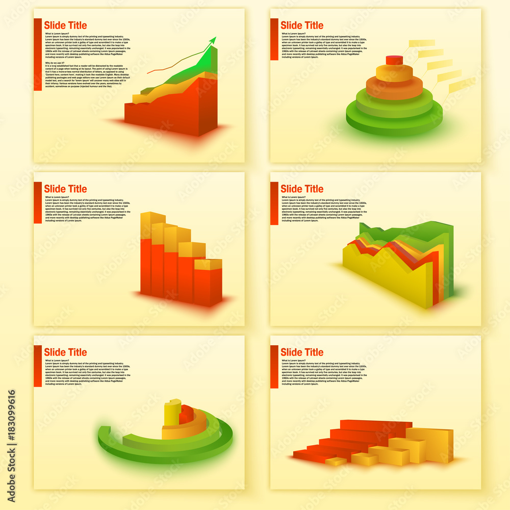 Columnar vector business chart. Growth indicators schedule template. Color data columns Stock ...