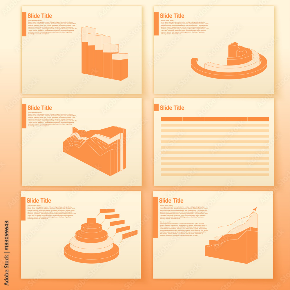 Columnar vector business chart. Growth indicators schedule template ...