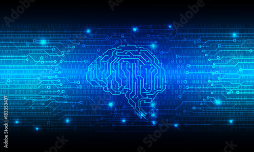 Circuit Board With Encoder And Decoder Binary Code Vector Background ...
