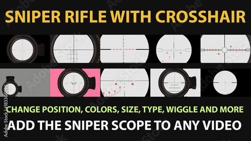 Sniper Scope and Crosshair Overlay. Buy this stock template and explore ...