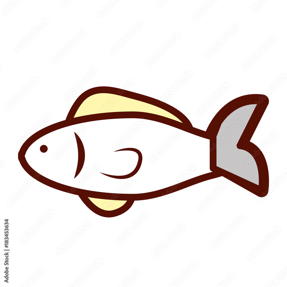 cartoon fish icon image Stock Vector | Adobe Stock