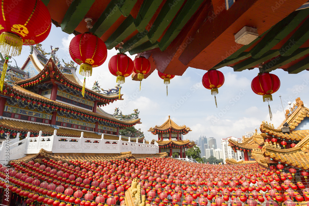 The Thean Hou Temple is a 6-tiered temple to the Chinese sea goddess ...