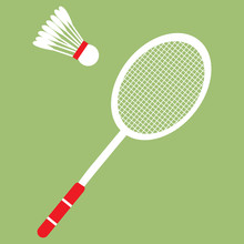 Shuttlecocks And Badminton Racket Free Stock Photo - Public Domain Pictures
