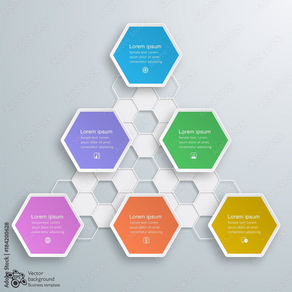 Honeycomb Structure Chart #Vector Graphics Stock Vector | Adobe Stock