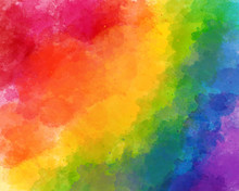 Watercolor Rainbow Wash Free Stock Photo - Public Domain Pictures