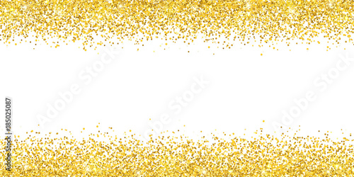 Gold glitter wide border backround. Vector Stock Vector | Adobe Stock