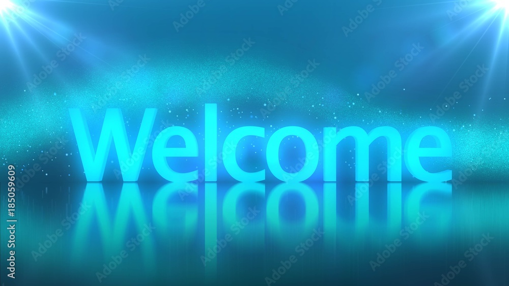 Welcome text background banner Stock Illustration | Adobe Stock