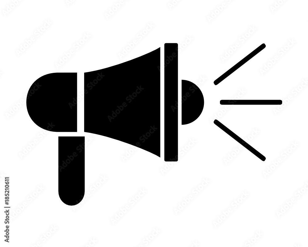 megafon ikona Stock Vector | Adobe Stock