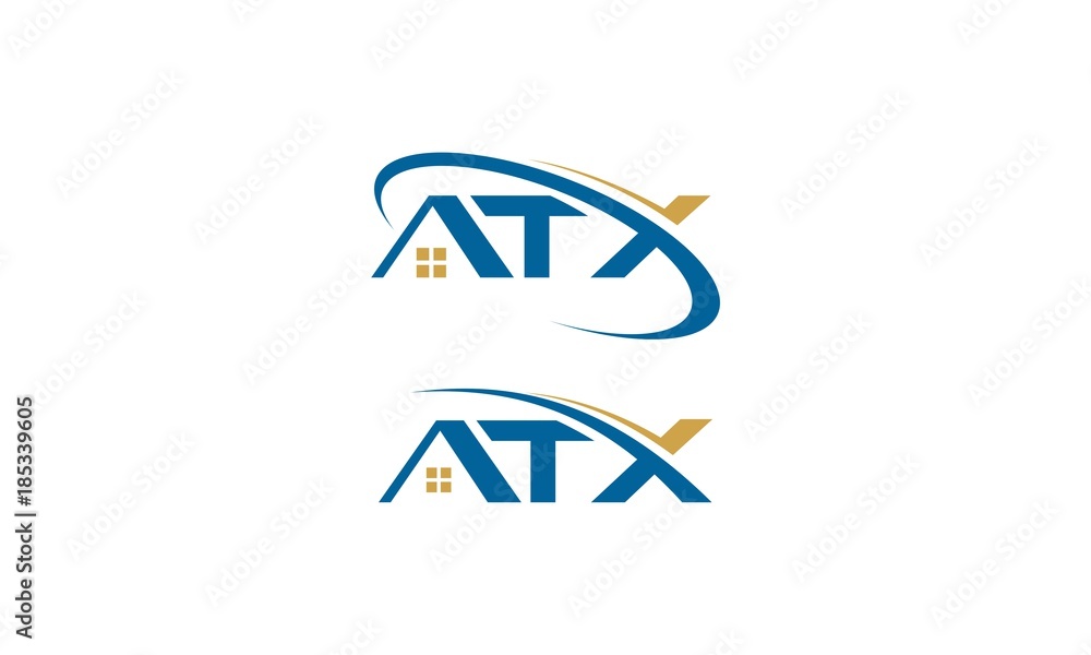 house, atx emblem symbol icon vector logo Stock Vector | Adobe Stock