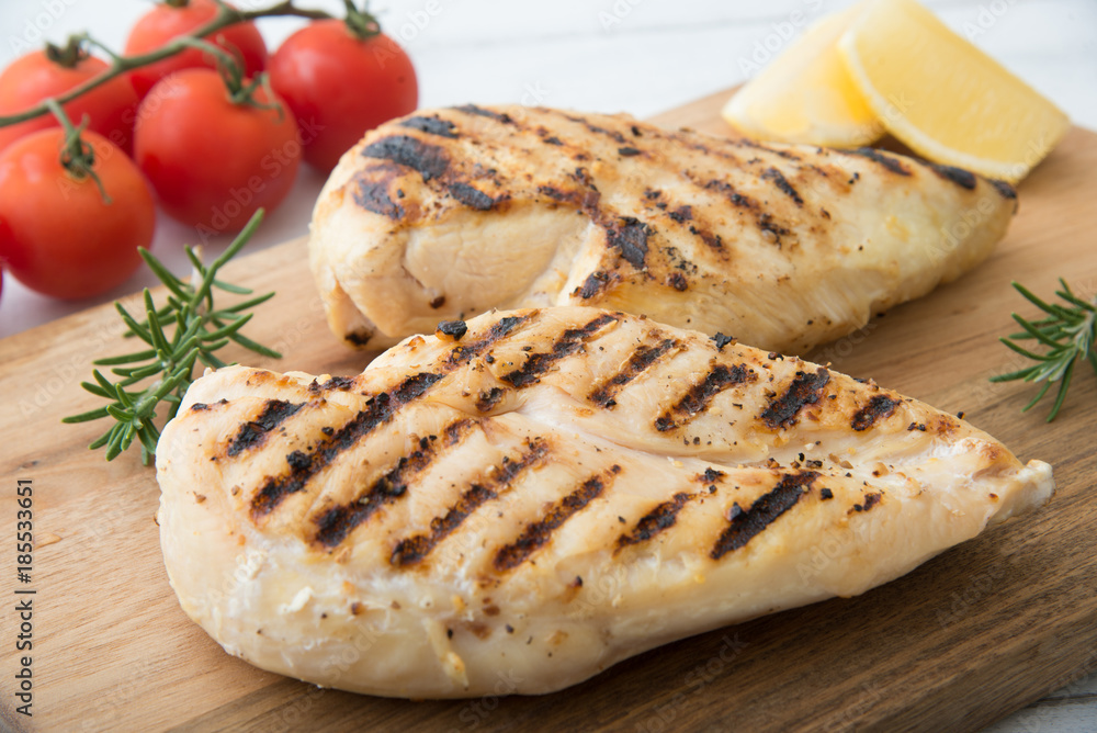 grilled chicken breast Stock Photo | Adobe Stock